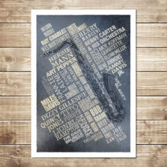 Jazz Legends Print - A perfect music lovers gift from Artetype
